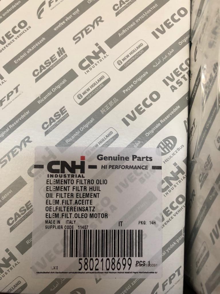 Filtro aceite IVECO. Referencia 5802108699 | Scaortiz, lo primero ...